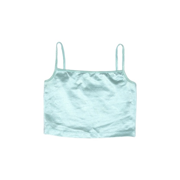 American Apparel | Tops | American Apparel Shiny Metallic Disco Crop ...